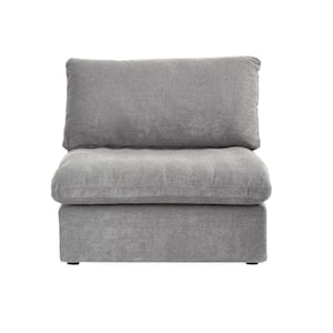 Magic Home 78 in. Square Arm 2-Piece Linen Modular Curved Soriana ...