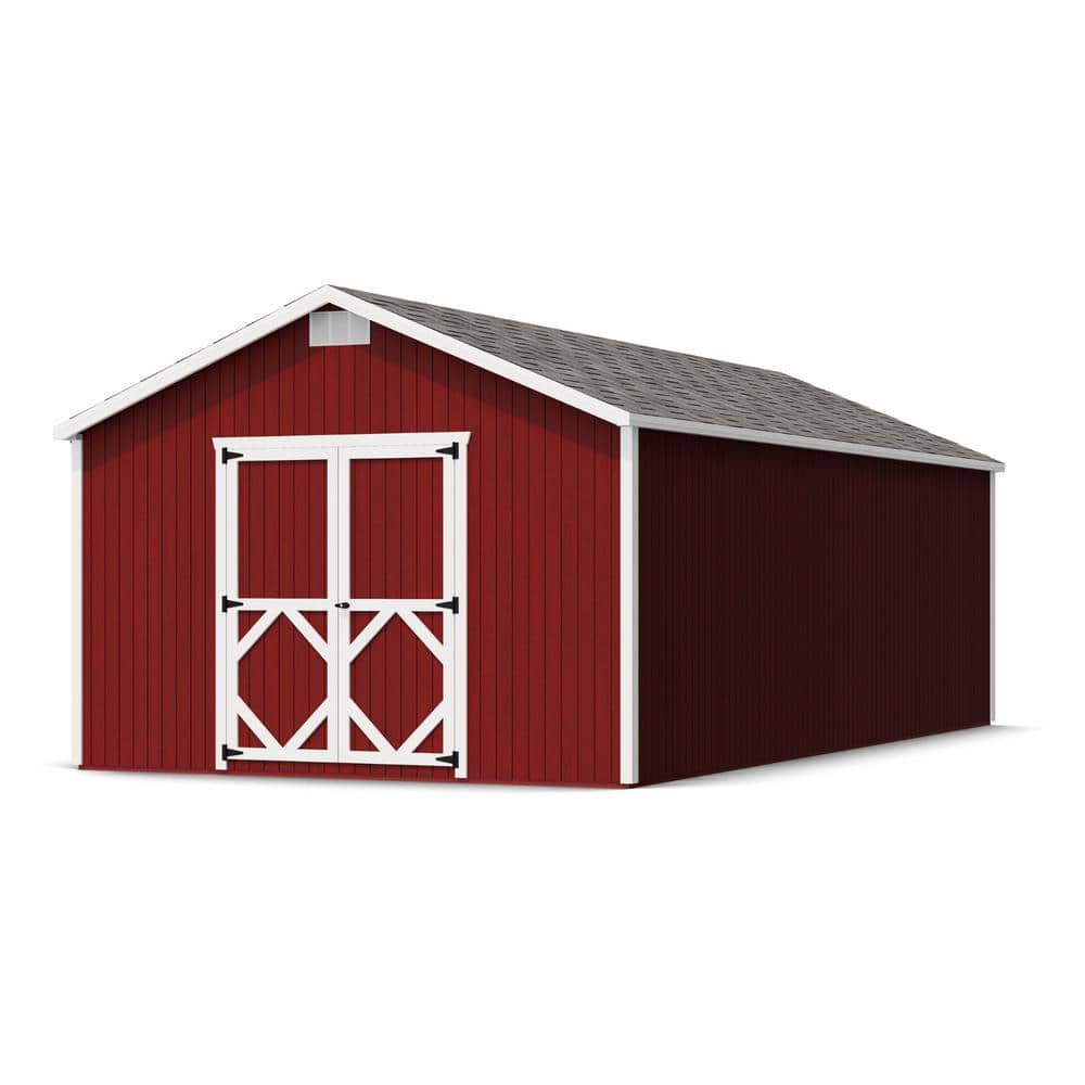Little Cottage Co. Classic Gable 12 ft. x 24 ft. Outdoor Wood Storage ...