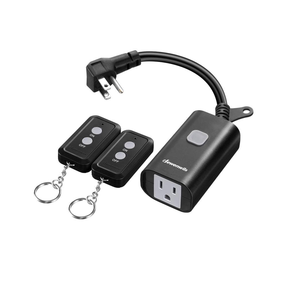 DEWENWILS Outdoor Wireless Remote Control Outlet and Switch, 15 Amp ...