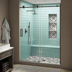 Aston Coraline XL 64 - 68 in. x 80 in. Frameless Sliding Shower Door with StarCast Clear Glass ...