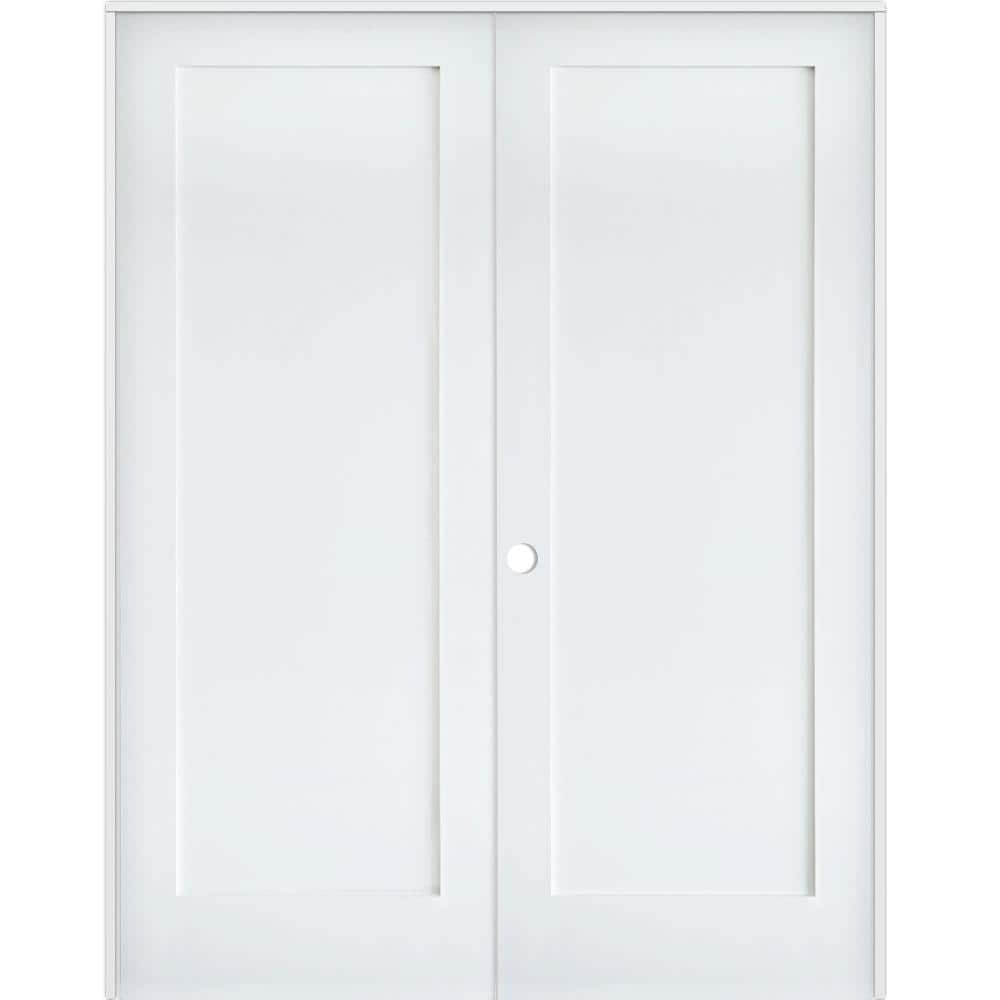 Krosswood Doors 72 in. x 80 in. Craftsman Primed Right-Handed Wood MDF ...