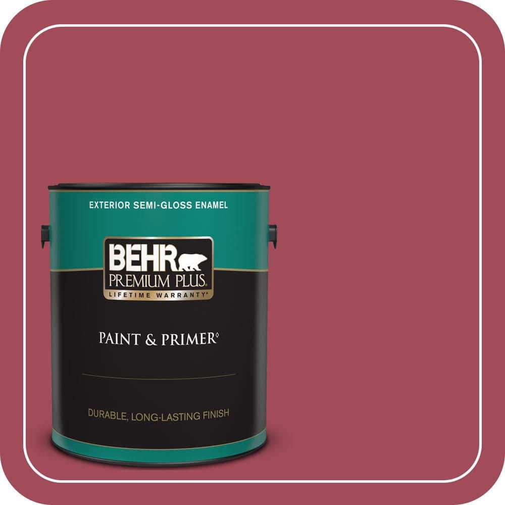 BEHR PREMIUM PLUS 1 gal. #130D-6 Sweet Spiceberry Semi-Gloss Enamel ...