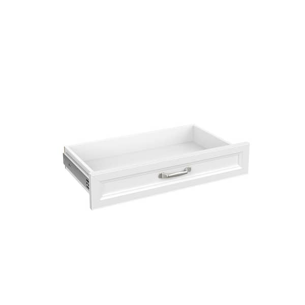 ClosetMaid Style+ 5 in. x 25 in. White Traditional Drawer Kit for 25 in ...
