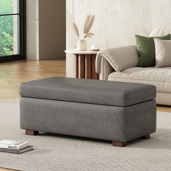 CHRISTOPHER KNIGHT HOME Chad Modern Slate Microfiber Upholstered ...