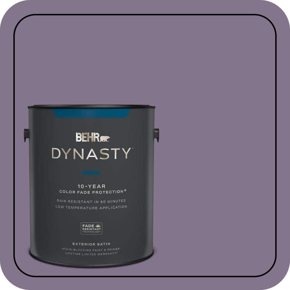BEHR DYNASTY 1 gal. #S100-5 Purple Potion Satin Enamel Exterior Stain ...
