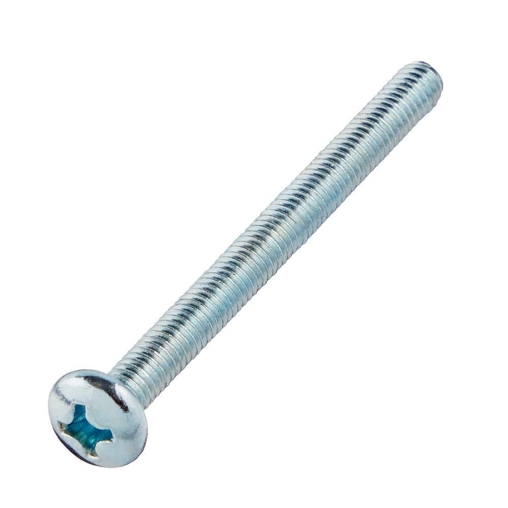 Everbilt M4-0.7x45mm Zinc Pan Head Phillips Drive Machine Screw 2 ...