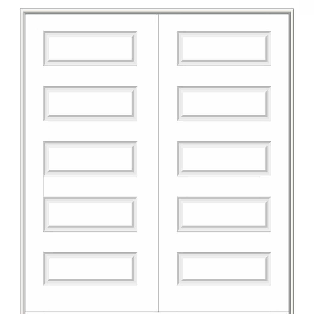 Reviews for MMI Door 60 in. x 80 in. Smooth Rockport Both Active Solid ...