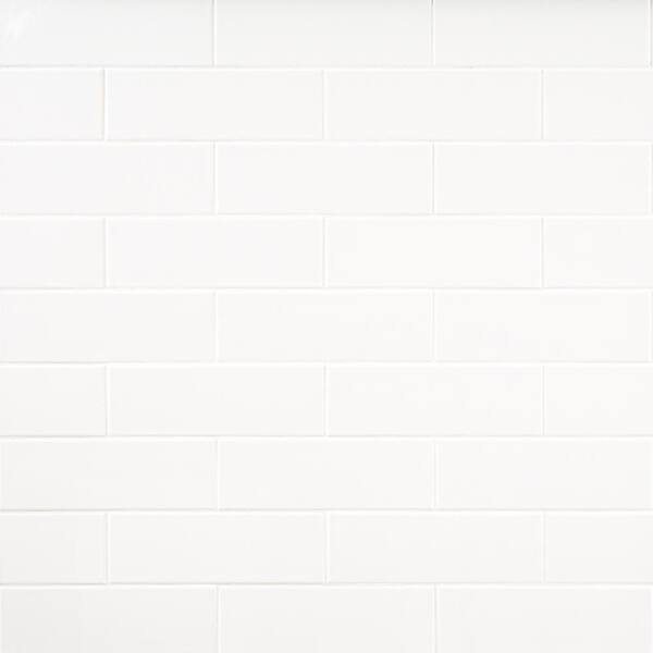 Reviews for MSI Matrix White 4 in. x 12 in. Glossy Ceramic Wall Tile ...