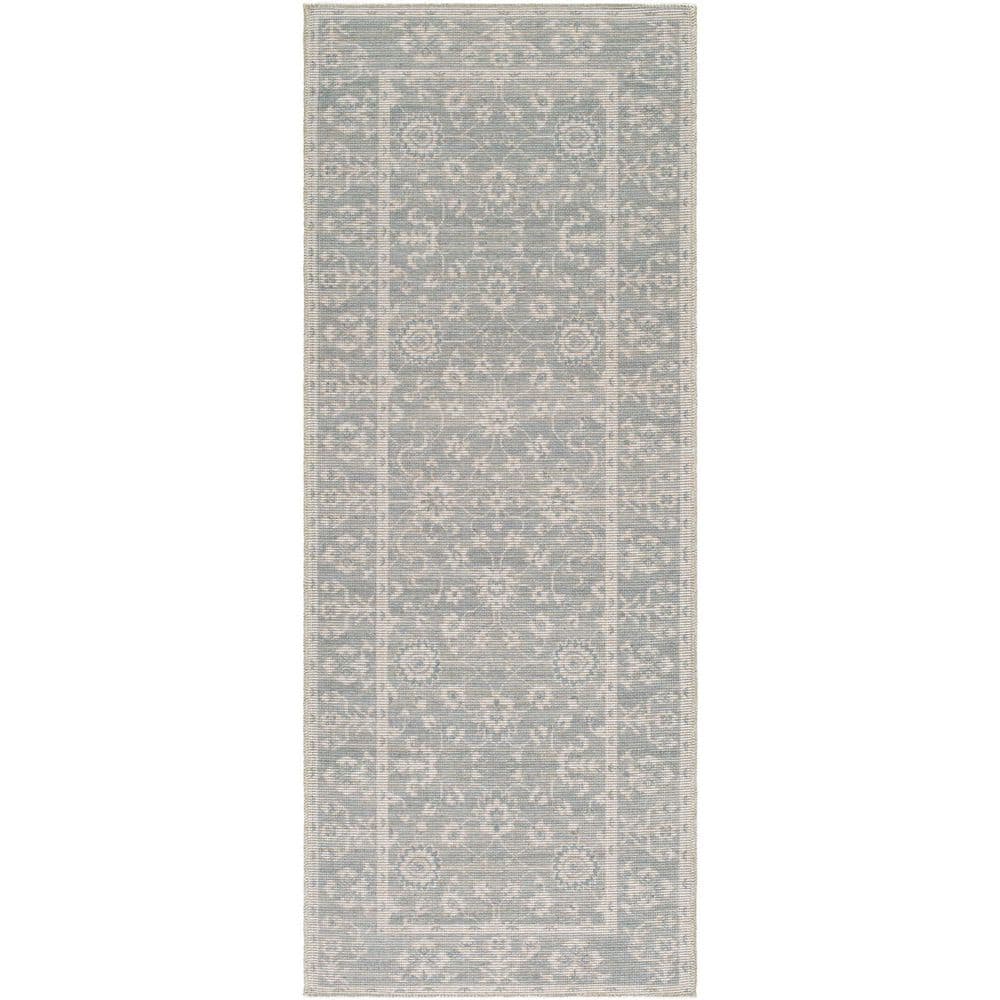 Livabliss Nabela Noor Home Asha Sky Blue/Off-White Traditional Area Rug ...