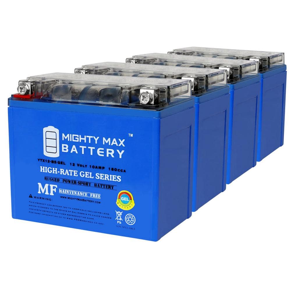MIGHTY MAX BATTERY YTX12-BSGEL 12-Volt 10Ah GEL Replacement Battery ...