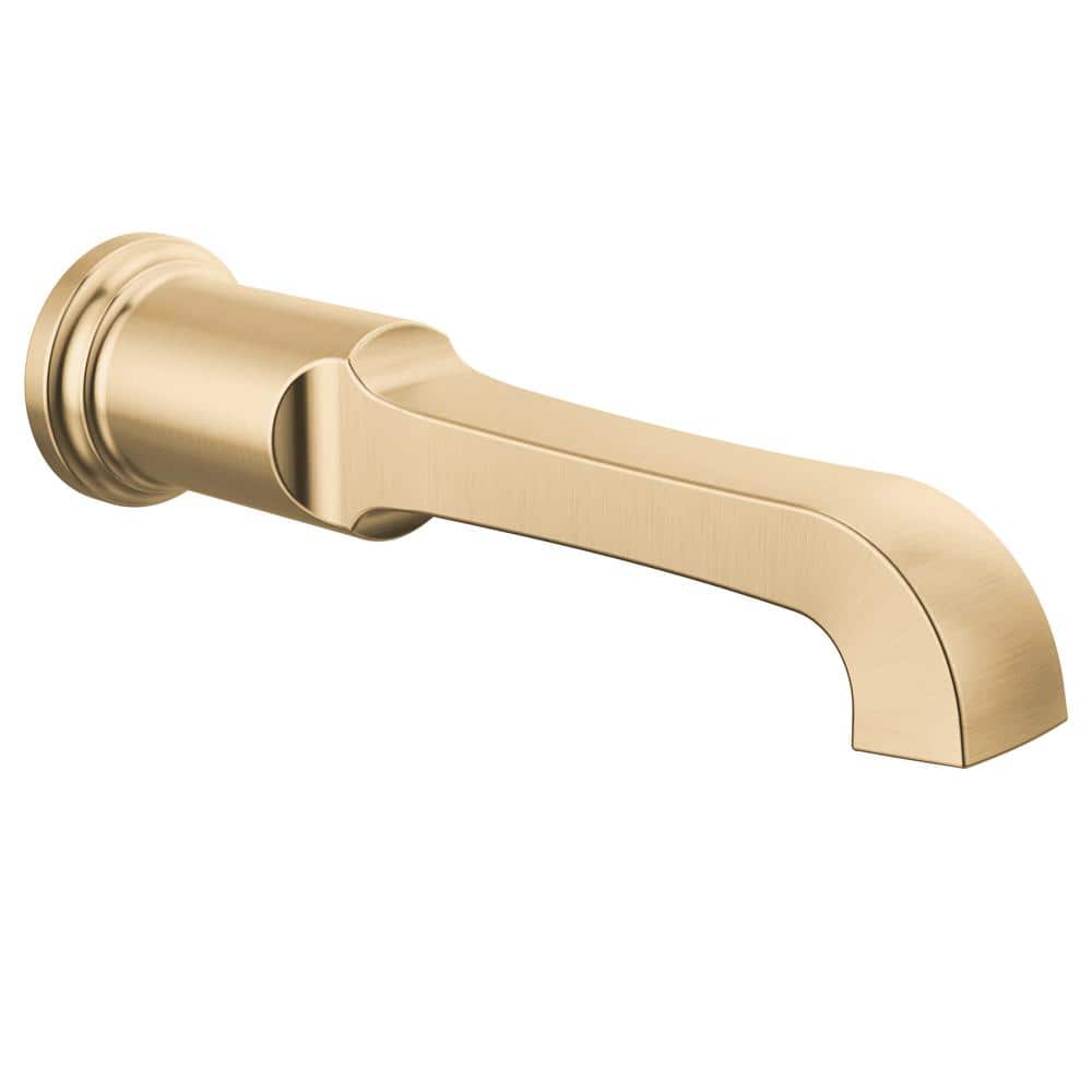 Delta Tetra Gold Non-Diverter Tub Spout, Lumicoat Champagne Bronze ...
