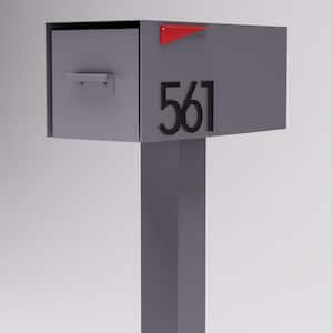 Post & Porch Malone Post Mounted Mailbox with Sublimated Wood Door ...