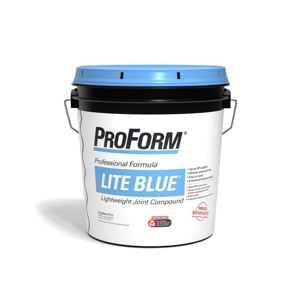 ProForm Lite Blue 4.5 Gal. Pre-Mixed Lightweight Joint Compound Pail ...