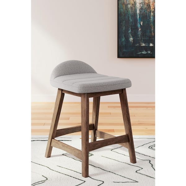 Signature DESIGN BY ASHLEY Lyncott Light Gray / Brown Polyester Counter ...