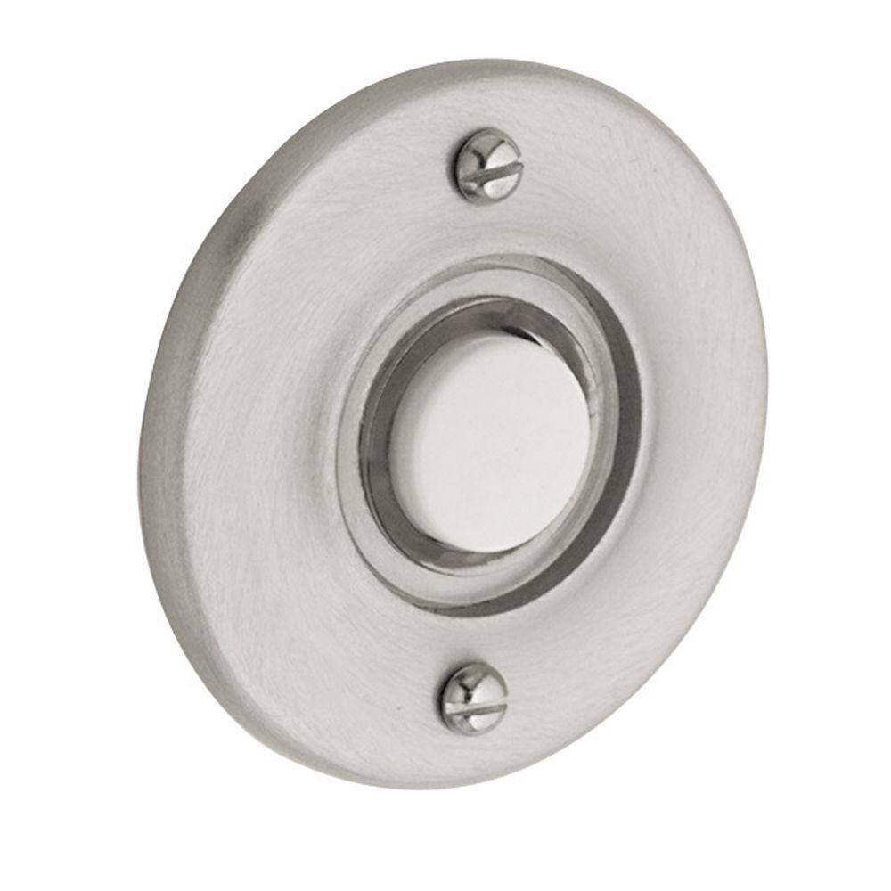 Baldwin Wired Round Bell Button Door Bells - Satin Nickel 4851.150 ...