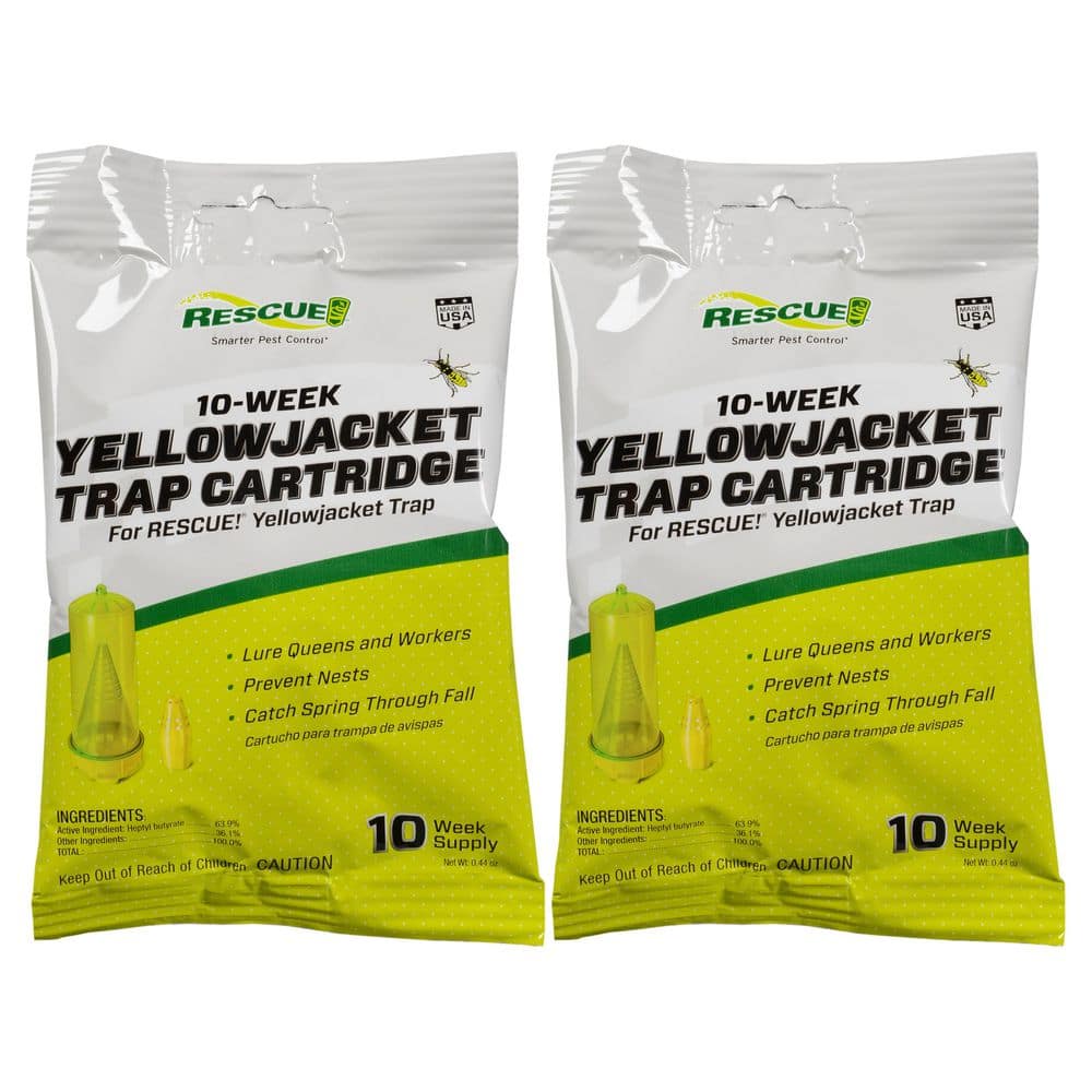 RESCUE 10WK Yellowjacket Trap Cartridge Refill, Bundle of 2 YJTC2 - The ...