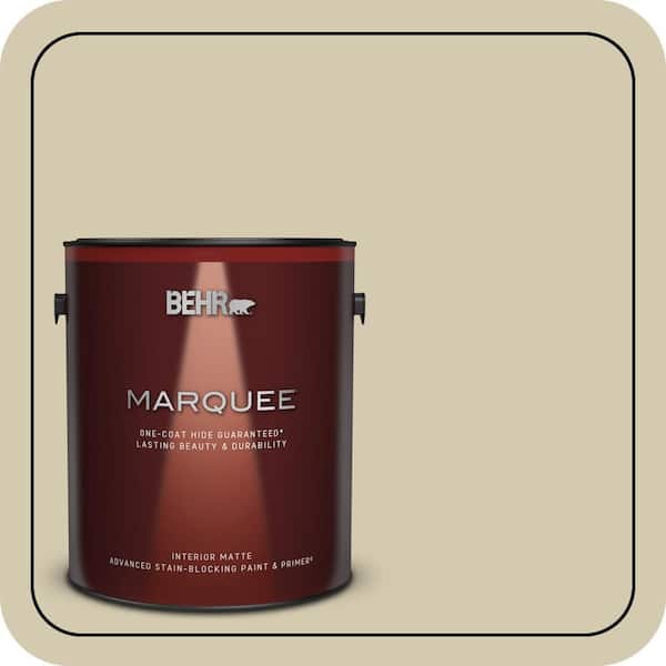 BEHR MARQUEE 1 gal. #770C-3 Sand Fossil Matte Interior Paint & Primer ...