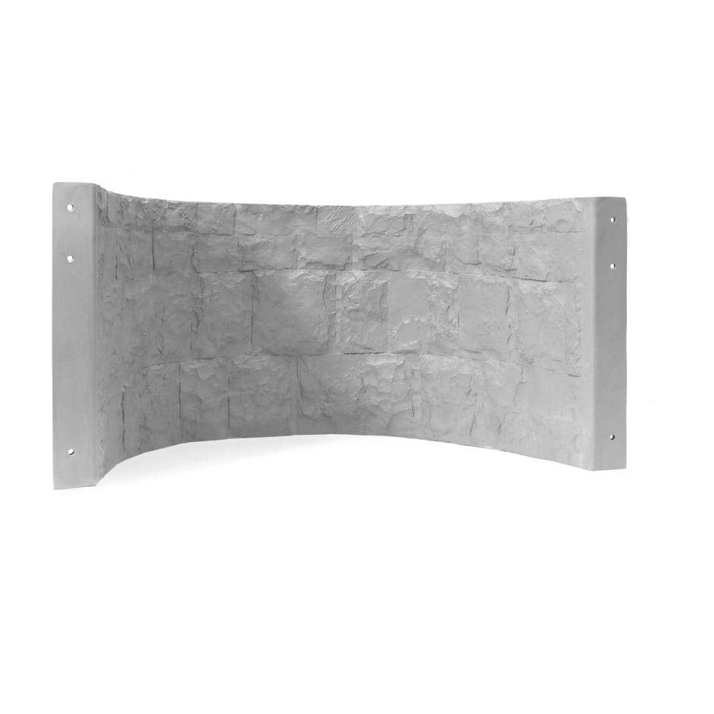 Rockwell 42 in. x 23 in. x 24 in. Grey Composite Window Well WCG-422324 ...