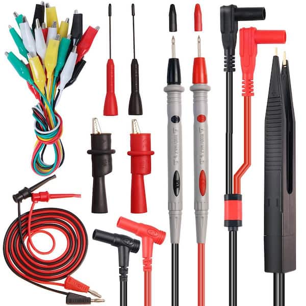 EKIEUDL 19-Piece Professional Electrical Multimeter Test Leads Set ...