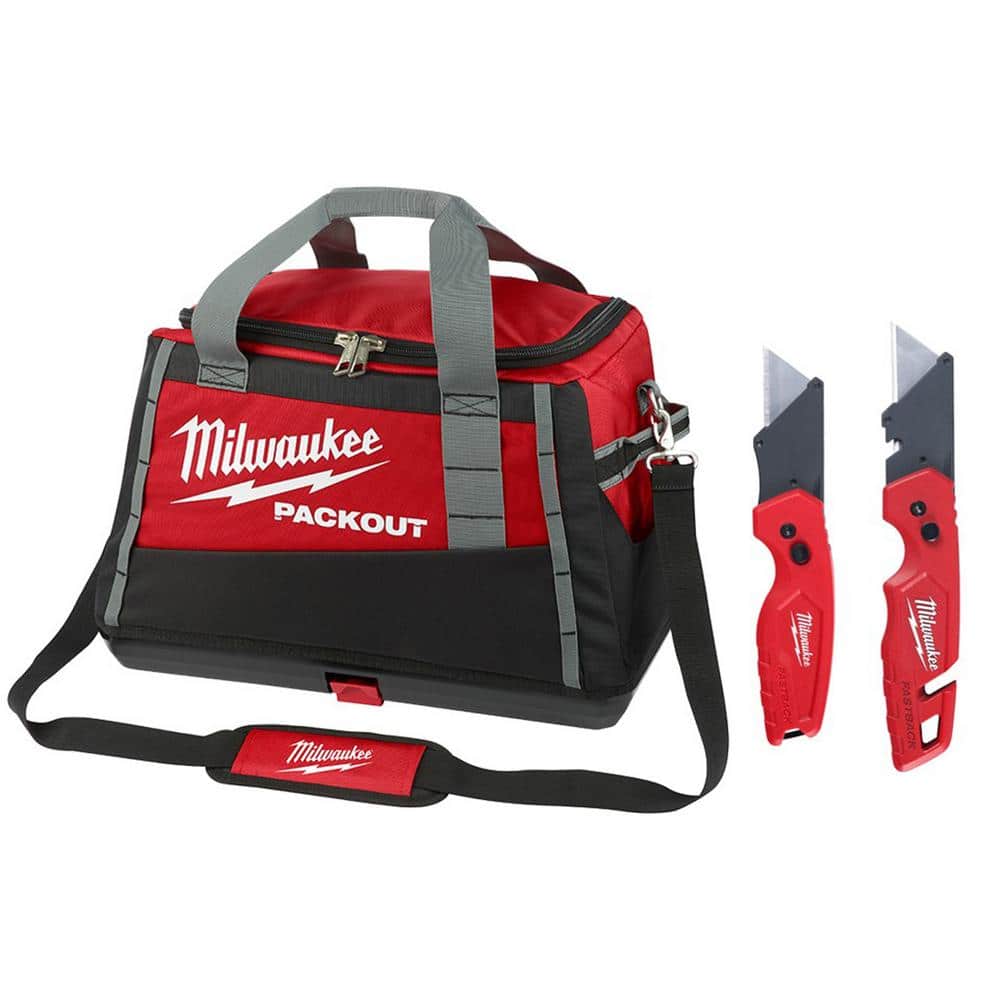 Milwaukee 20 in. PACKOUT Tool Bag/Tote with Fastback Folding Utility ...