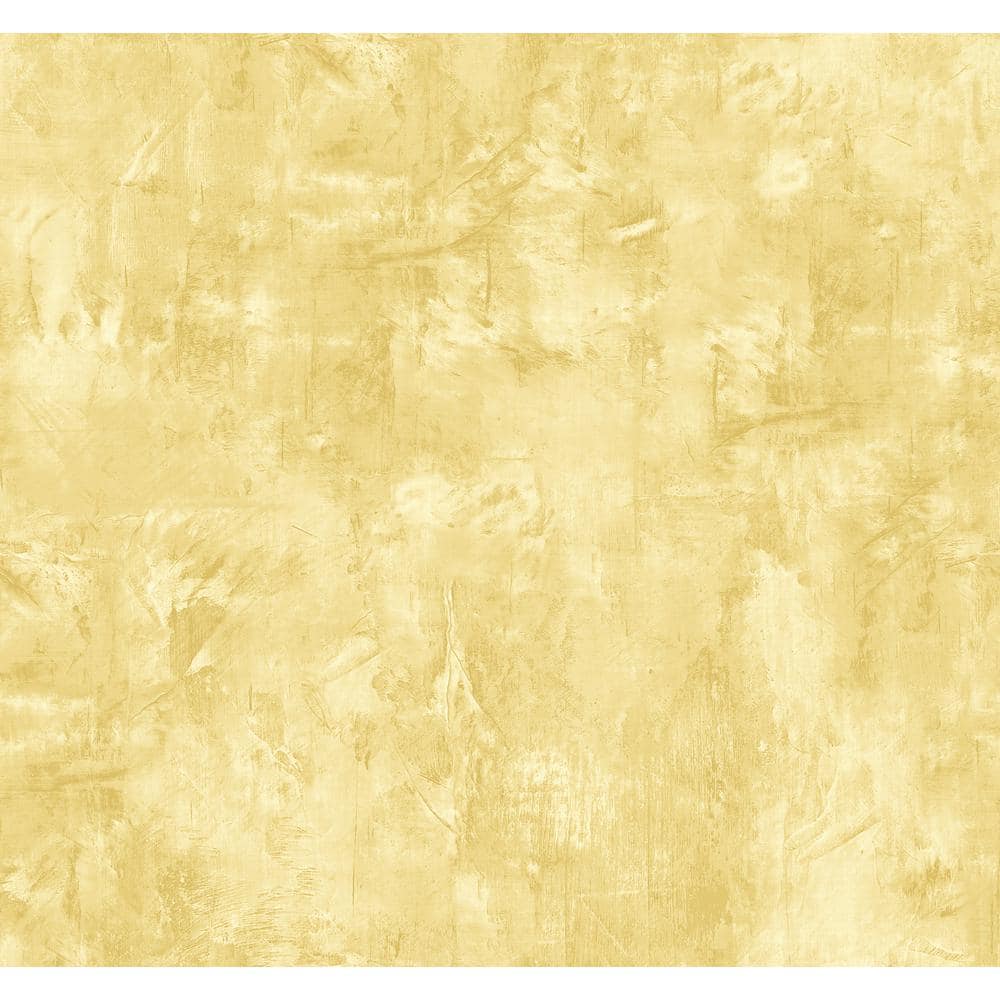 Seabrook Designs Embossed Vinyl Faux Plaster Sunglow Yellow Vinyl ...