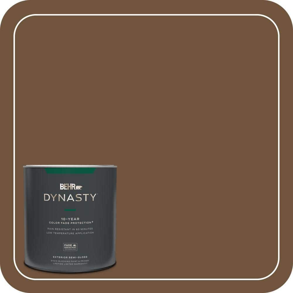 BEHR DYNASTY 1 qt. #PPU4-20 Ancient Root Semi-Gloss Exterior Stain ...