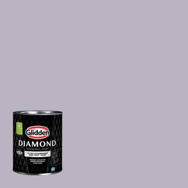 Glidden Diamond 1 qt. PPG1174-4 Cloudberry Flat Interior Paint with ...