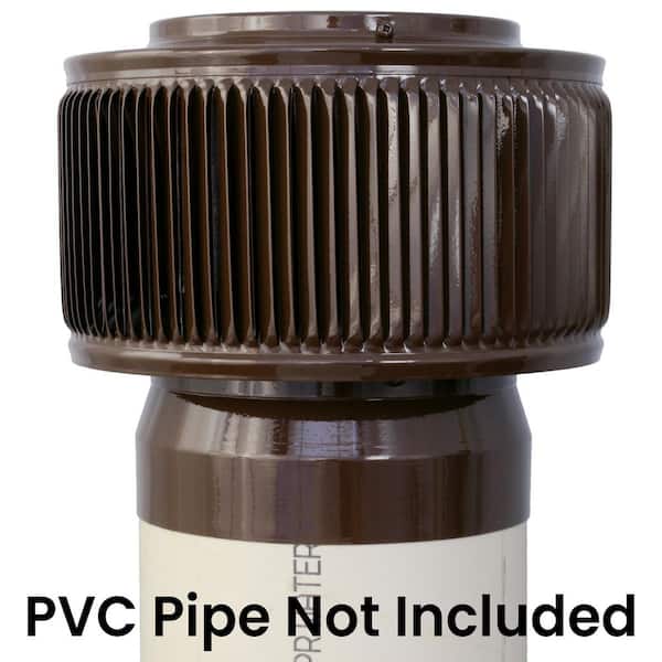 Active Ventilation 4 in. Dia Aura PVC Vent Cap Exhaust with Adapter for ...