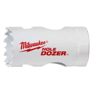 Milwaukee 1-1/8 in. Hole Dozer Bi-Metal Hole Saw with 3/8 in. Arbor & Pilot Bit 49-56-9663