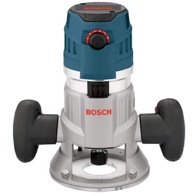 Bosch 12 Amp 2-1/4 HP Plunge and Fixed Base Corded Router Kit with ...