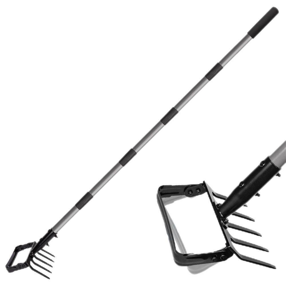 OGETFUUR 82 in. Metal Stirrup Hoe, Garden Hoe with 37-82 in. Adjustable ...