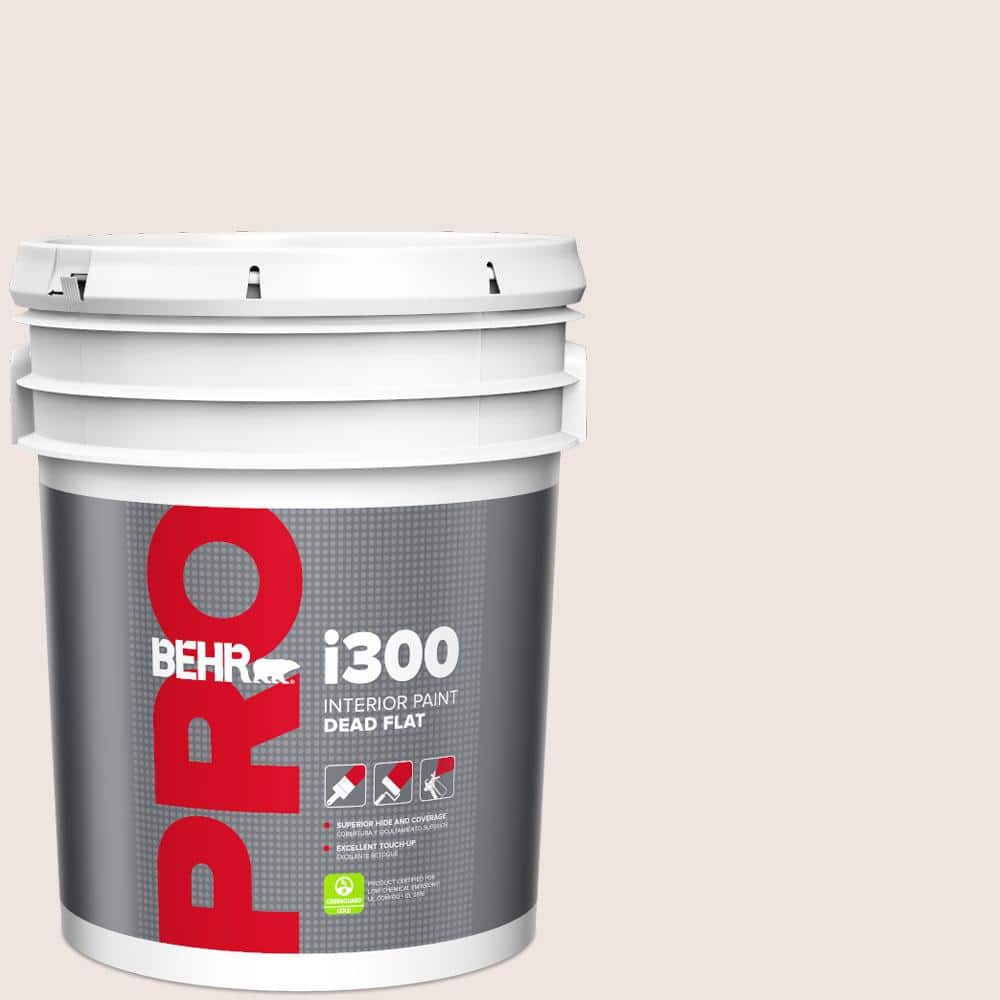 BEHR PRO 5 gal. #700A-1 Pastel China Dead Flat Interior Paint PR31005 ...