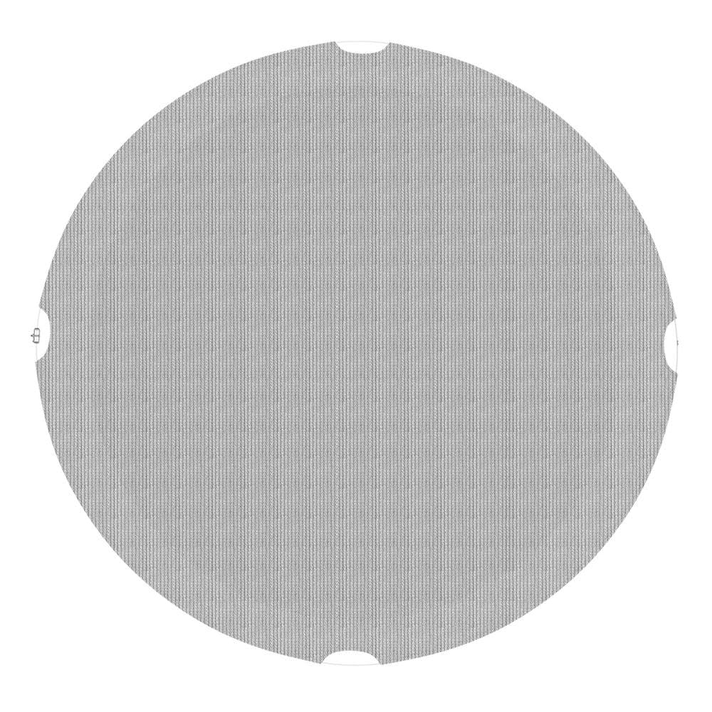 BANSA ROSE 8 ft. Round Light Gray Above Ground Pool Winter Cover with 4 ...