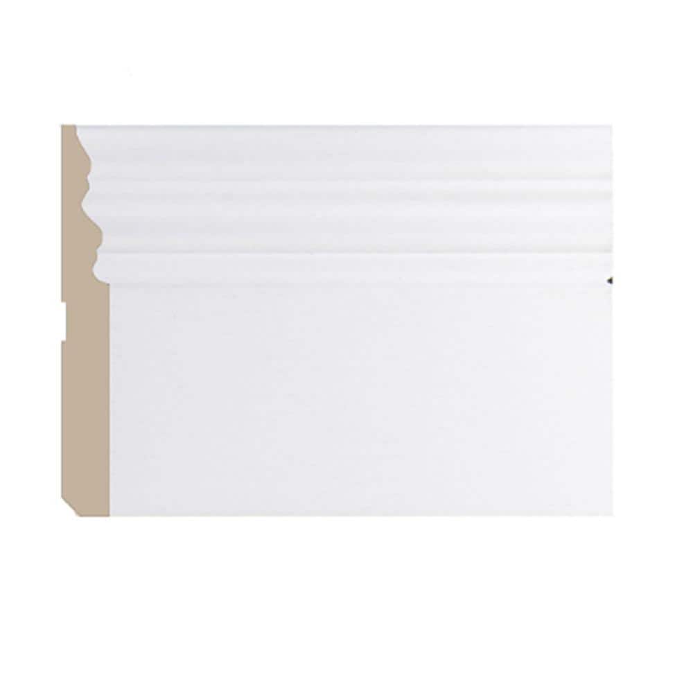 Wellco 0.47 in. D x 2.75 in. W x 39 in. L MDF Baseboard Molding Trim (6 ...