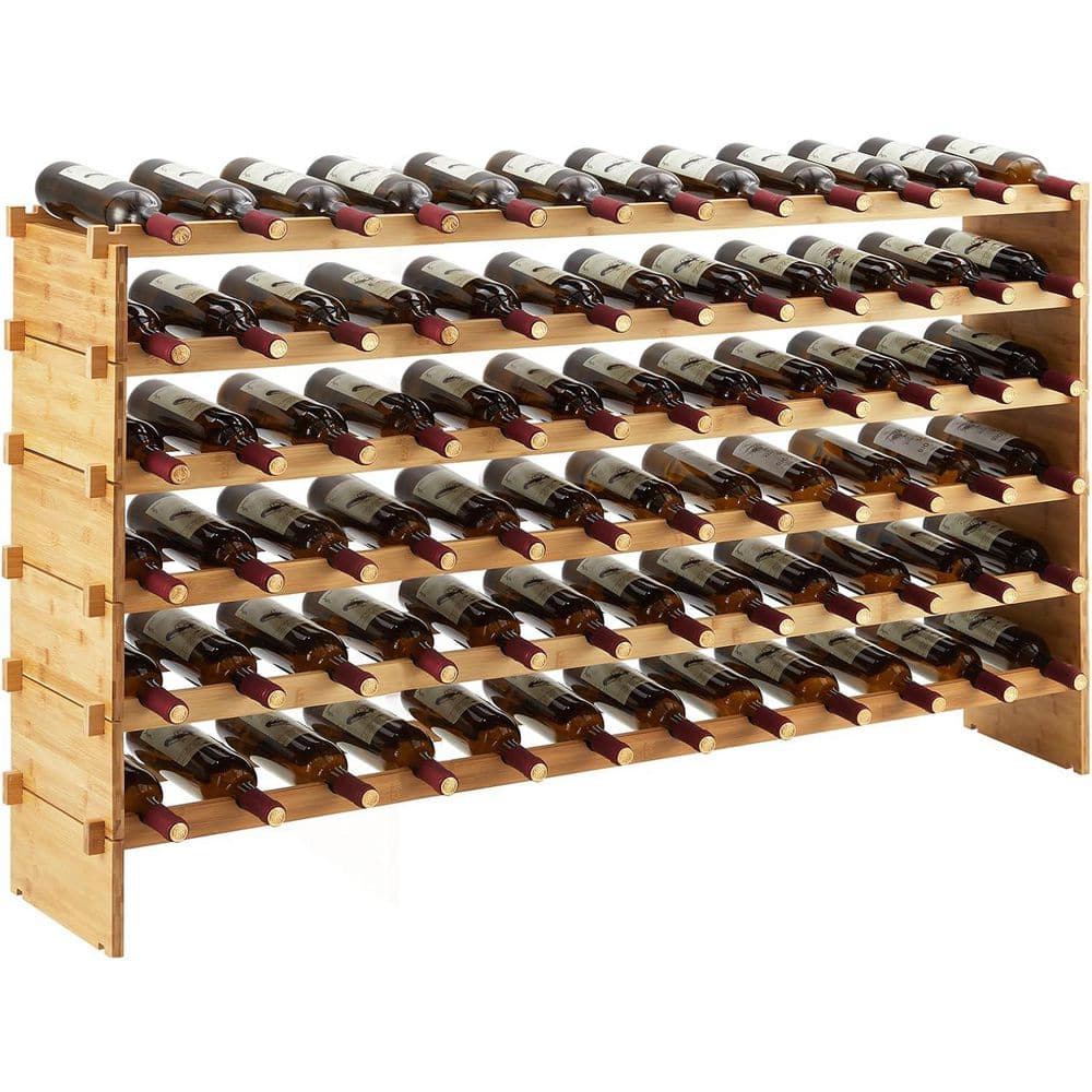 Reviews for Garvee 72 Bottles Stackable Modular Wine Rack, 6 Tier ...