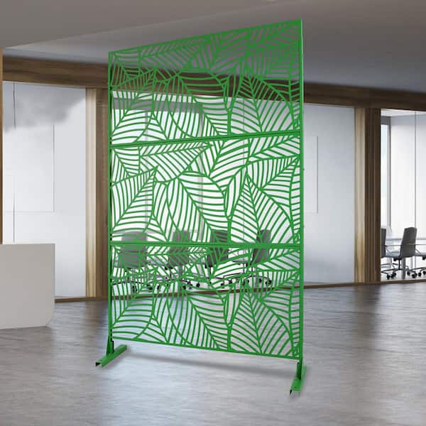 OGETFUUR Green Decorative Expandable Fence Privacy Screen with Faux Ivy ...