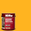 BEHR 1 gal. #P260-7 Extreme Yellow Flat Interior/Exterior Masonry ...