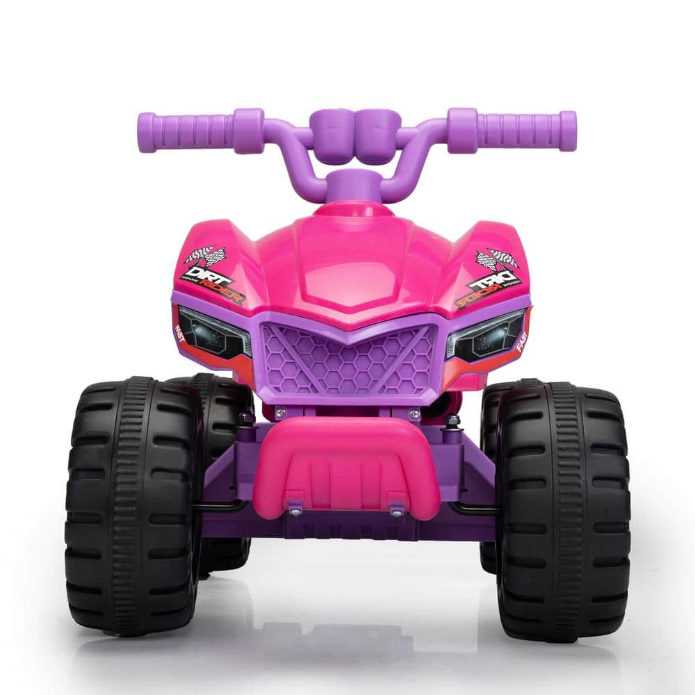 Siavonce Kids Ride-on ATV, 6V Battery Powered Electric Quad Car with ...