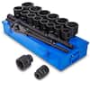 Stark Jumbo 1 in. Drive Cr-Mo Steel 6-Point SAE Deep Impact Socket Set ...
