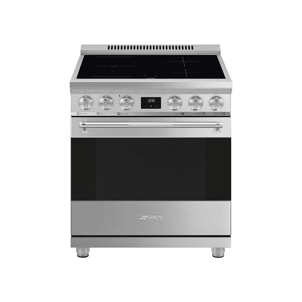 smeg Professional Range Series 30" Range. Induction. Stainless Steel ...
