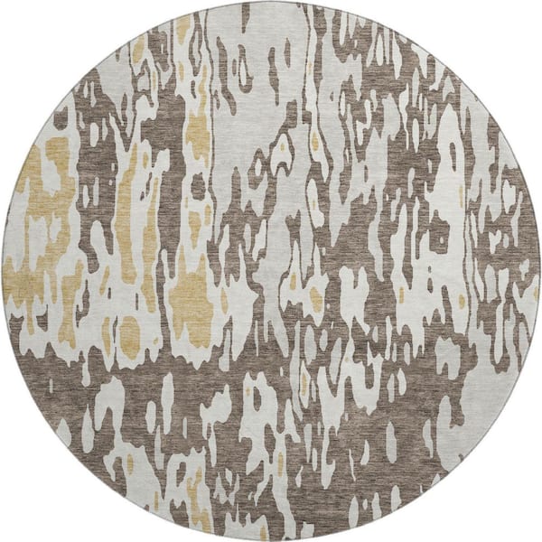 Addison Rugs Mayfield Premium Machine Washable Abstract AMF957 Brown 8 ...