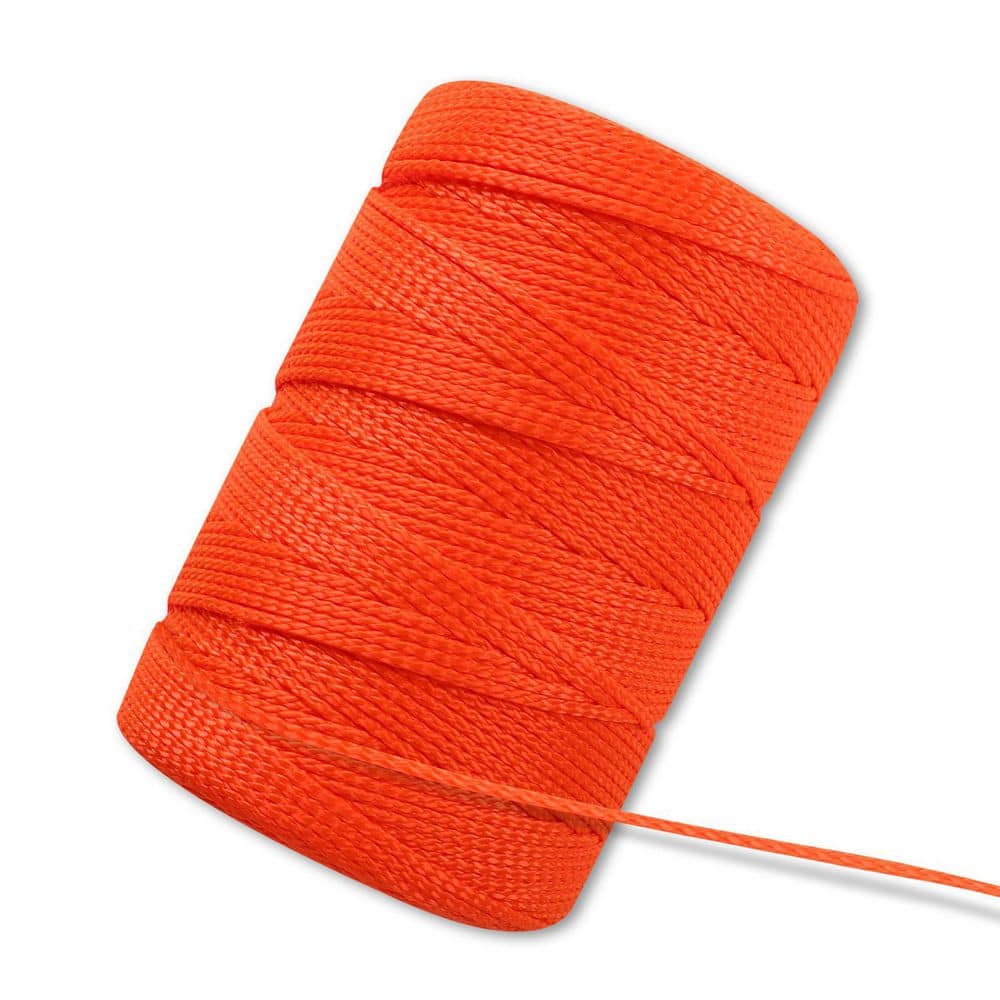 NVNOO 500 ft. Orange Mason Line for Gardening Twine, Braided Mason Line ...