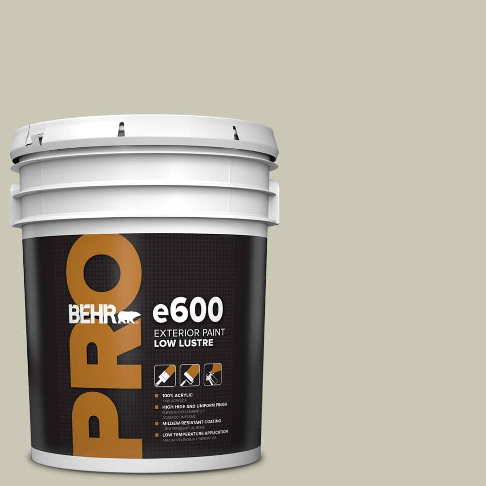 BEHR PRO 5 gal. #T18-10 Wabi-Sabi Low Luster Exterior Paint PR62005 ...