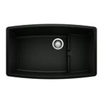 Blanco PRECIS Coal Black Granite Composite 30 in. Single Bowl ...