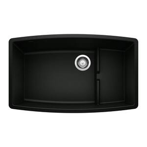 Blanco PRECIS Coal Black Granite Composite 30 in. Single Bowl ...