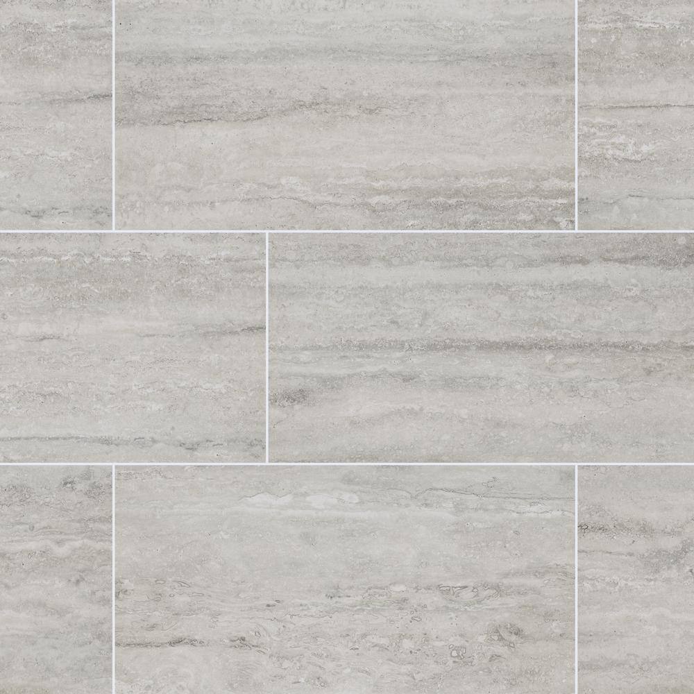 MSI Take Home Tile Sample - Trevi Gray 4 in. x 4 in. Matte Porcelain ...