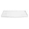Delta Classic 500 Curve 60 in. L x 32 in. W Alcove Shower Pan Base with ...