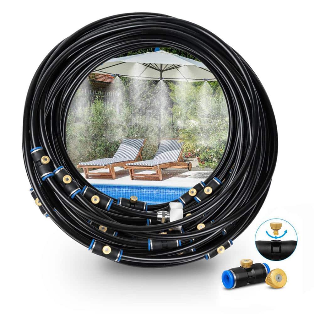 Afoxsos Upgrade 3/4 in. 62 ft. Misting Cooling System for Outdoor Patio ...