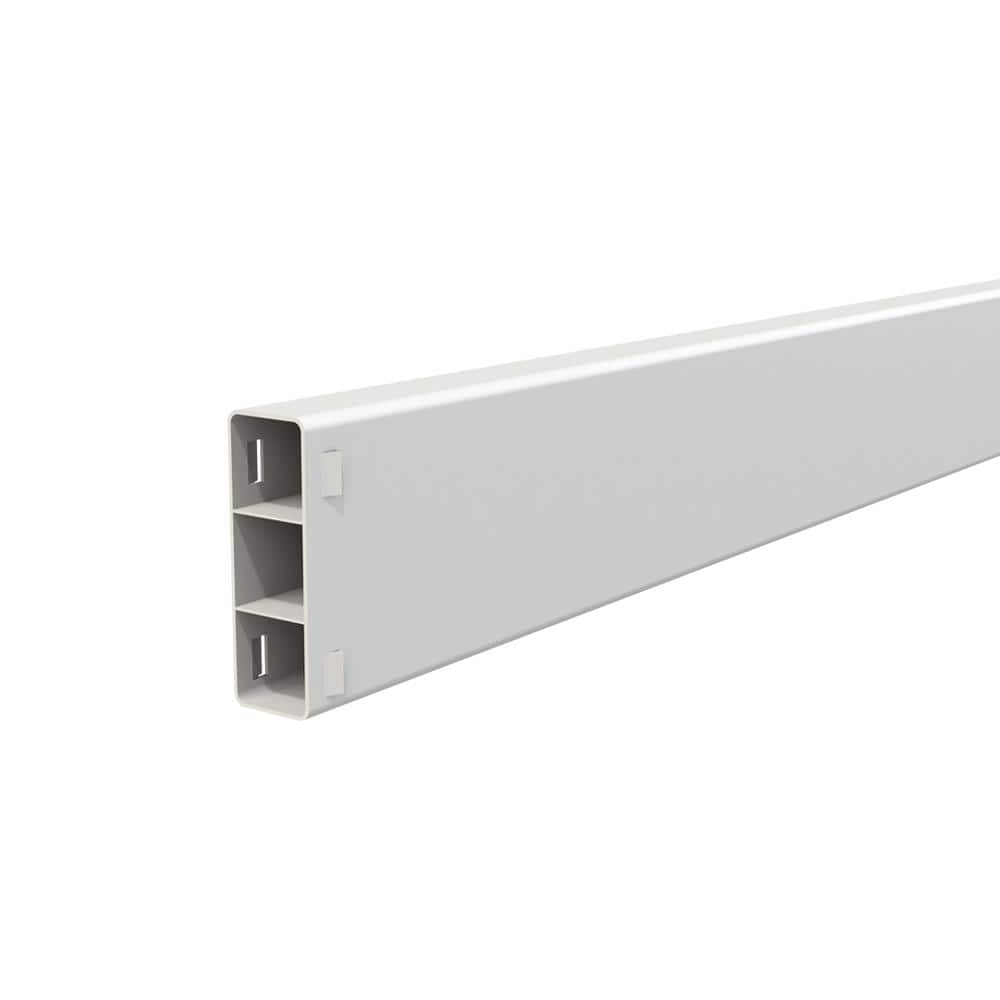 Barrette Outdoor Living 1-1/2 in. x 5-1/2 in. x 8 ft. Vinyl Ranch Fence ...