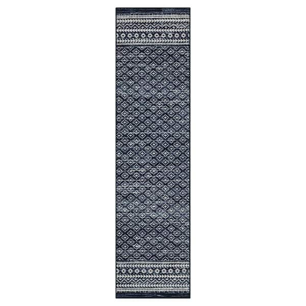 Mohawk Home Bibury Blue 2 ft. x 8 ft. Runner Rug 820022 - The Home Depot